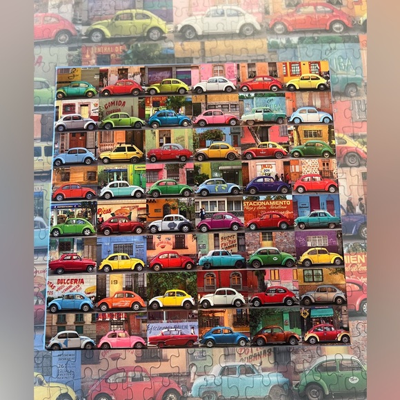 galison | Games | Vw Bugcar Puzzle Vibrant Colors Models Of Vintage Vws ...